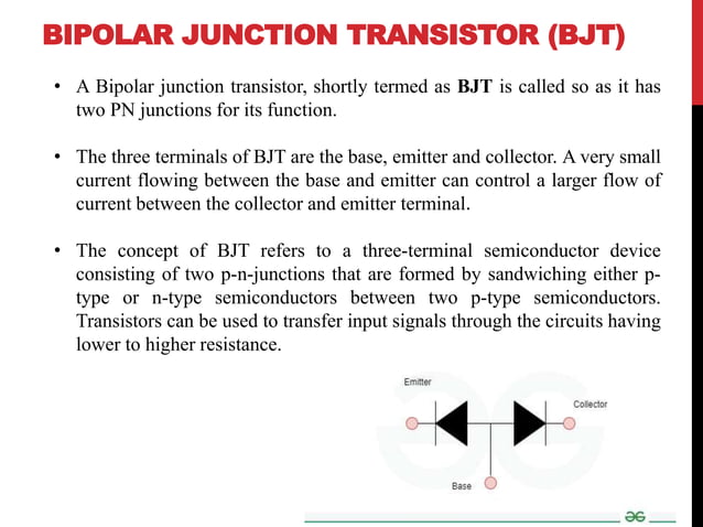 Bipolar Junction Transistors and operation .pptx