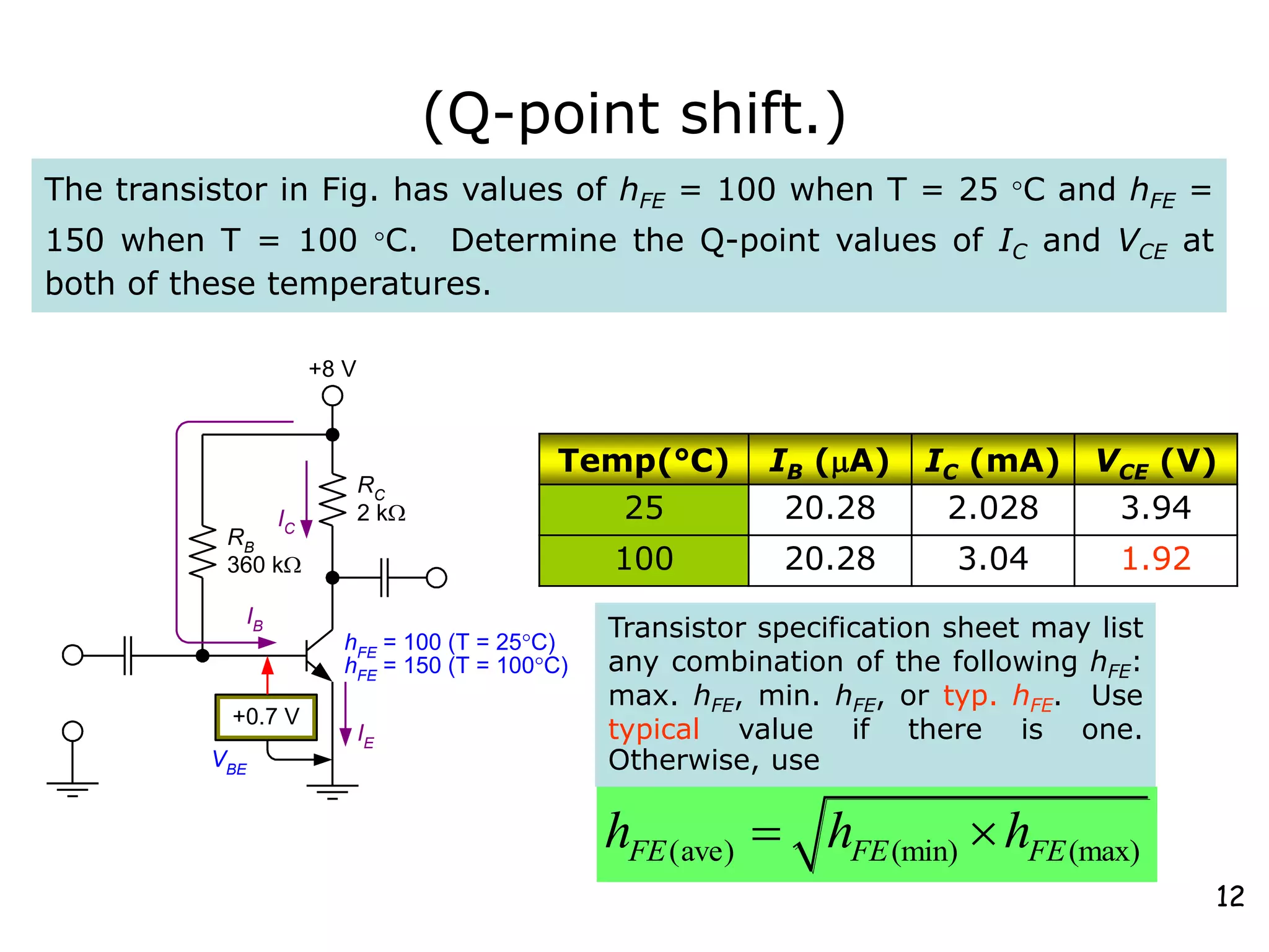Bipolar junction transistor : Biasing and AC Analysis | PDF