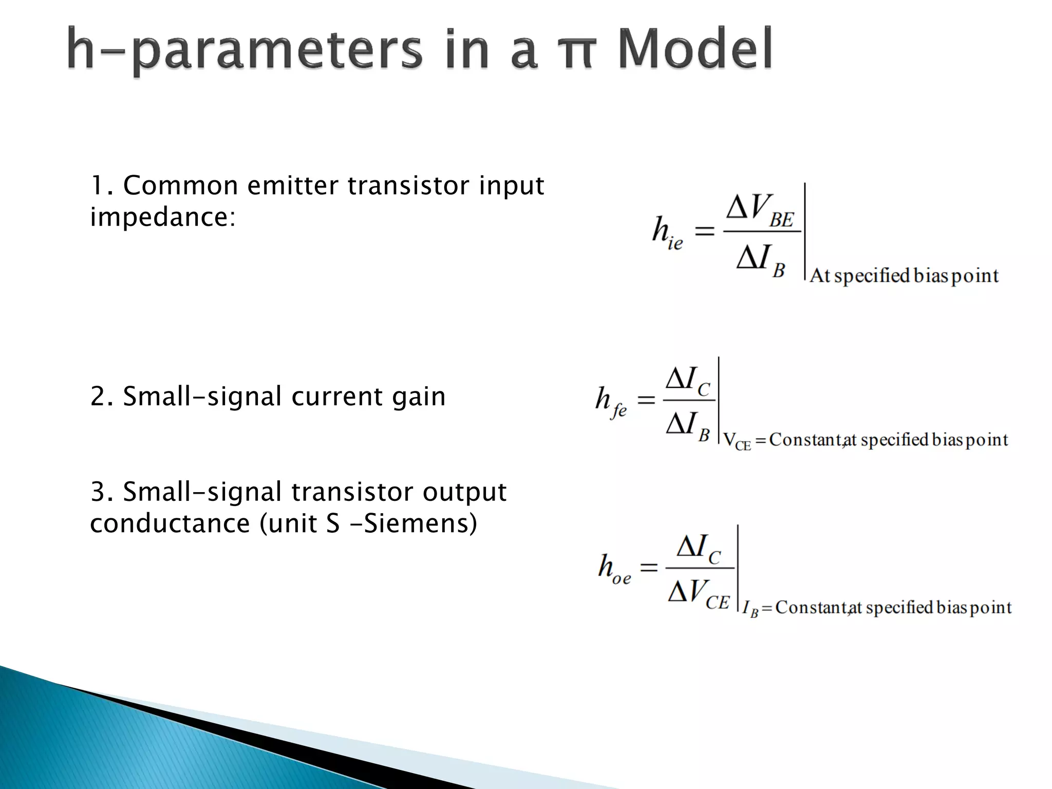 Bipolar junction transistor : Biasing and AC Analysis | PDF