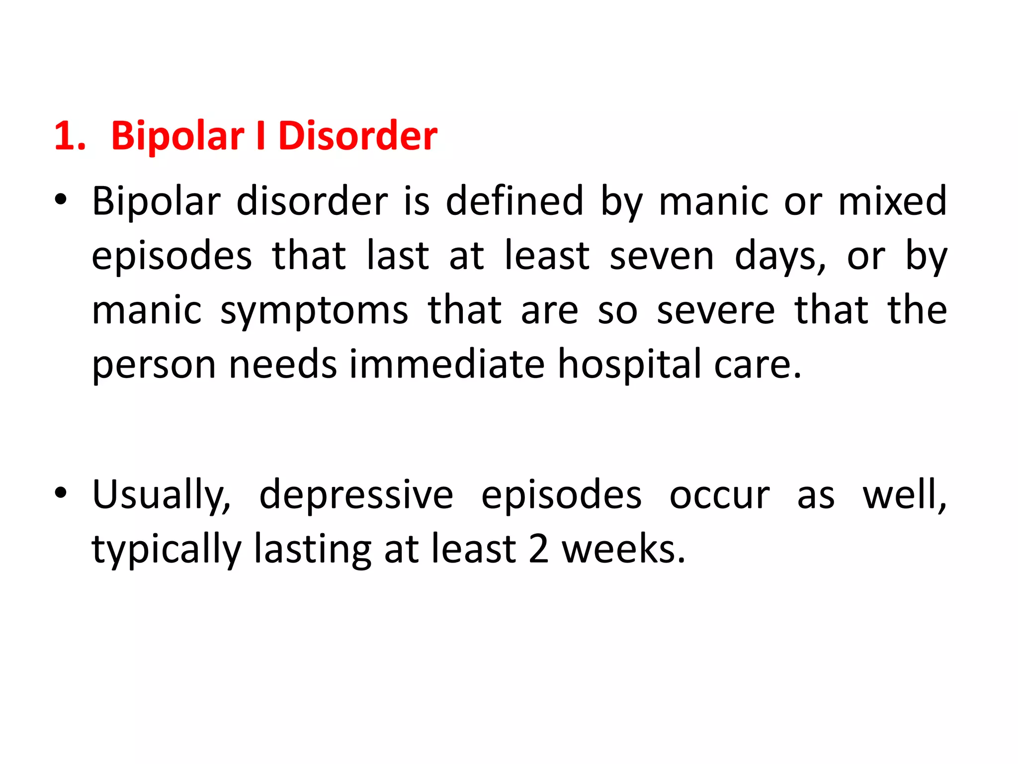 Bipolar mood disorder | PPTX | Brain and Nervous System Disorders ...