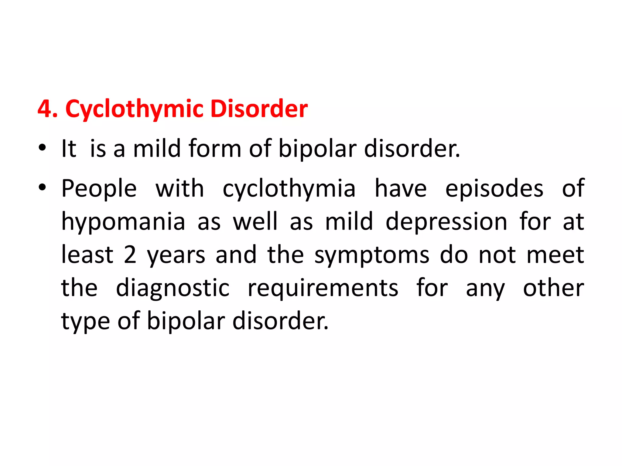 Bipolar mood disorder | PPTX