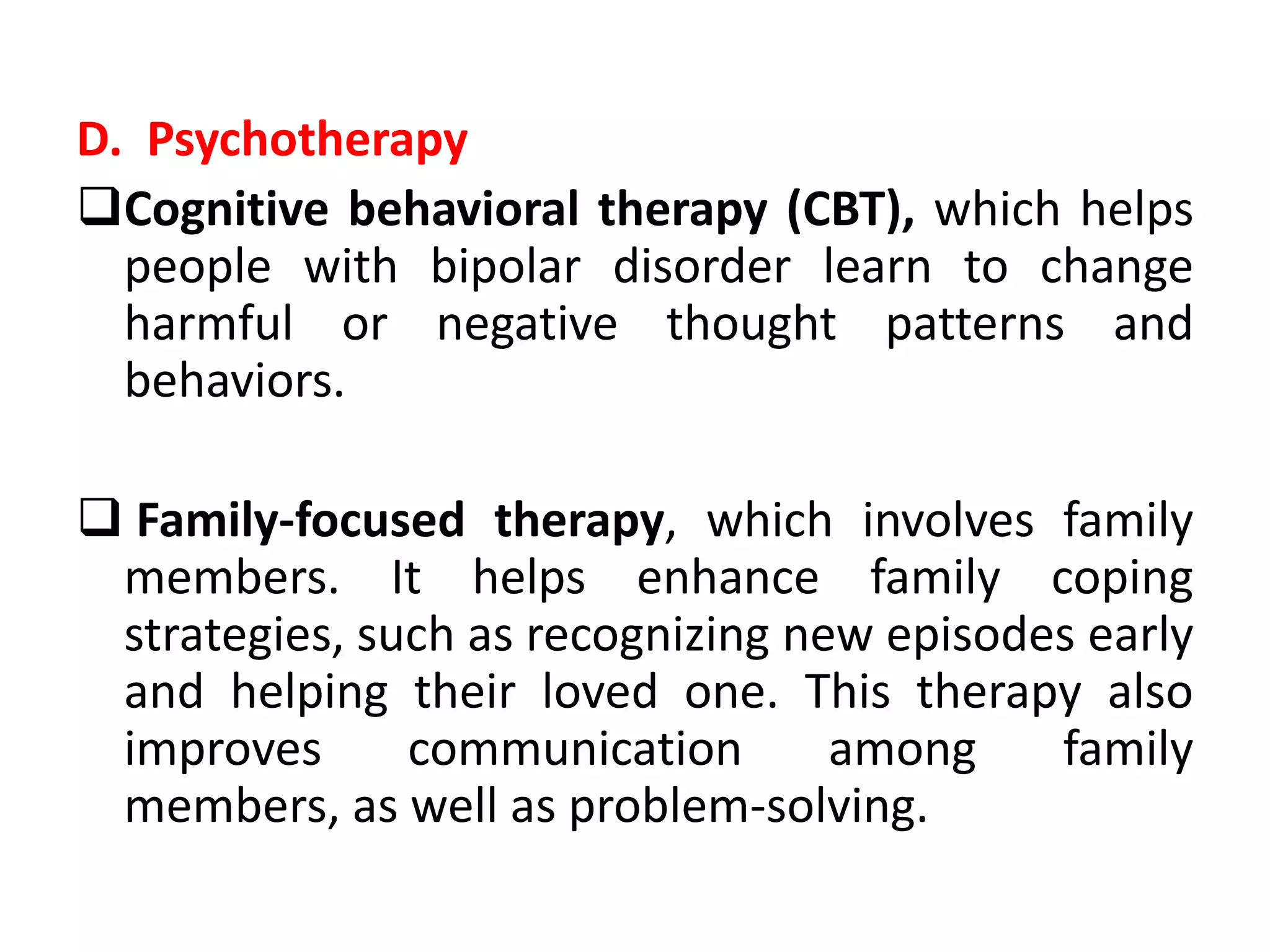 Bipolar mood disorder | PPTX | Brain and Nervous System Disorders ...