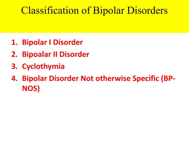 Bipolar mood disorder | PPTX | Brain and Nervous System Disorders ...