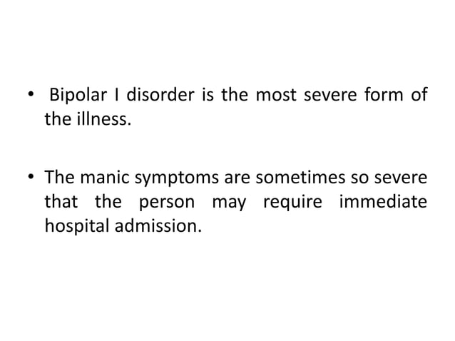 Bipolar mood disorder | PPTX | Brain and Nervous System Disorders ...