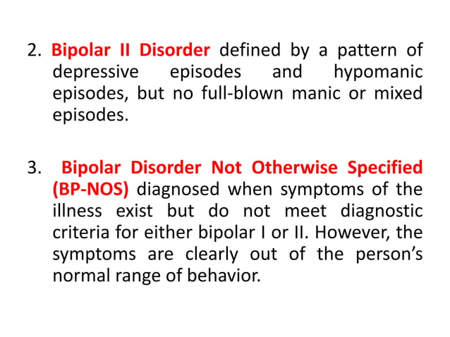 Bipolar mood disorder | PPTX | Brain and Nervous System Disorders ...