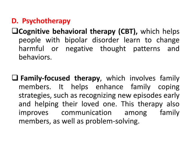 Bipolar mood disorder | PPTX | Brain and Nervous System Disorders ...