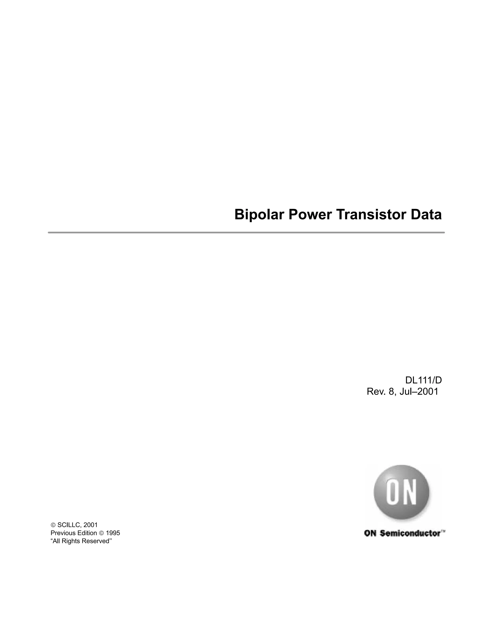 Bipolar Power Transistor Databook - 2001 ON Semiconductor.pdf