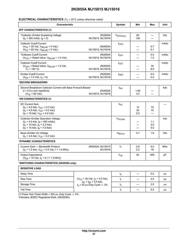 Bipolar Power Transistor Databook - 2001 ON Semiconductor.pdf