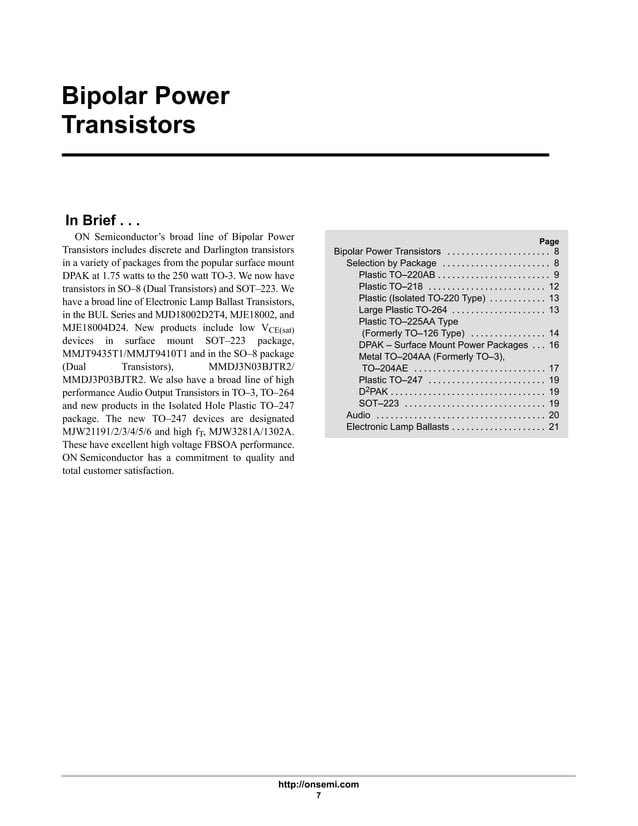 Bipolar Power Transistor Databook - 2001 ON Semiconductor.pdf