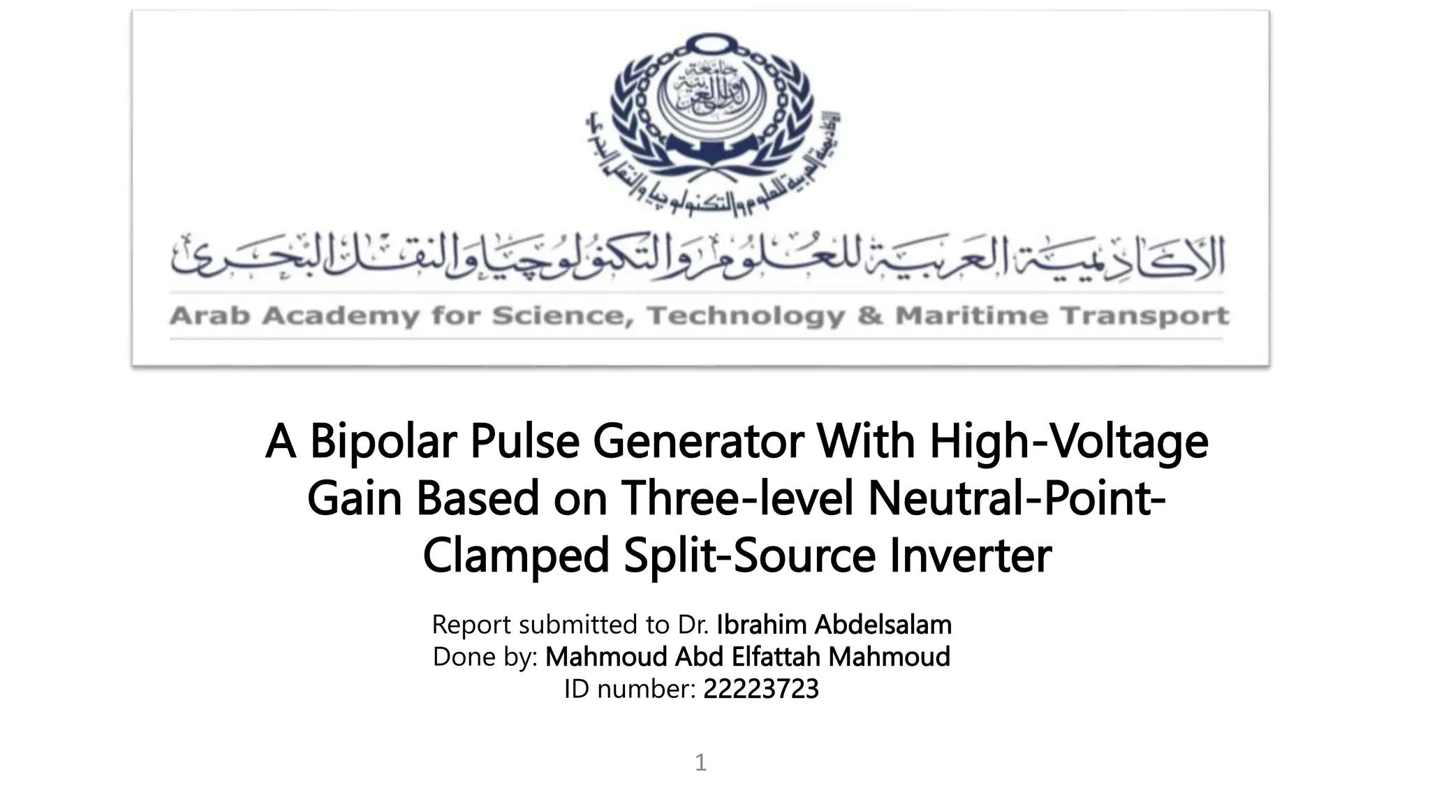 A Bipolar Pulse Generator With High-Voltage Gain Based on Three-level ...