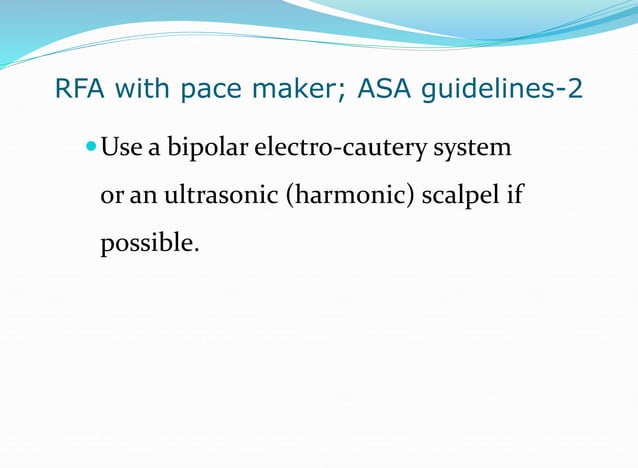 Bipolar RFA knee in Patients with Pacemaker | PPTX