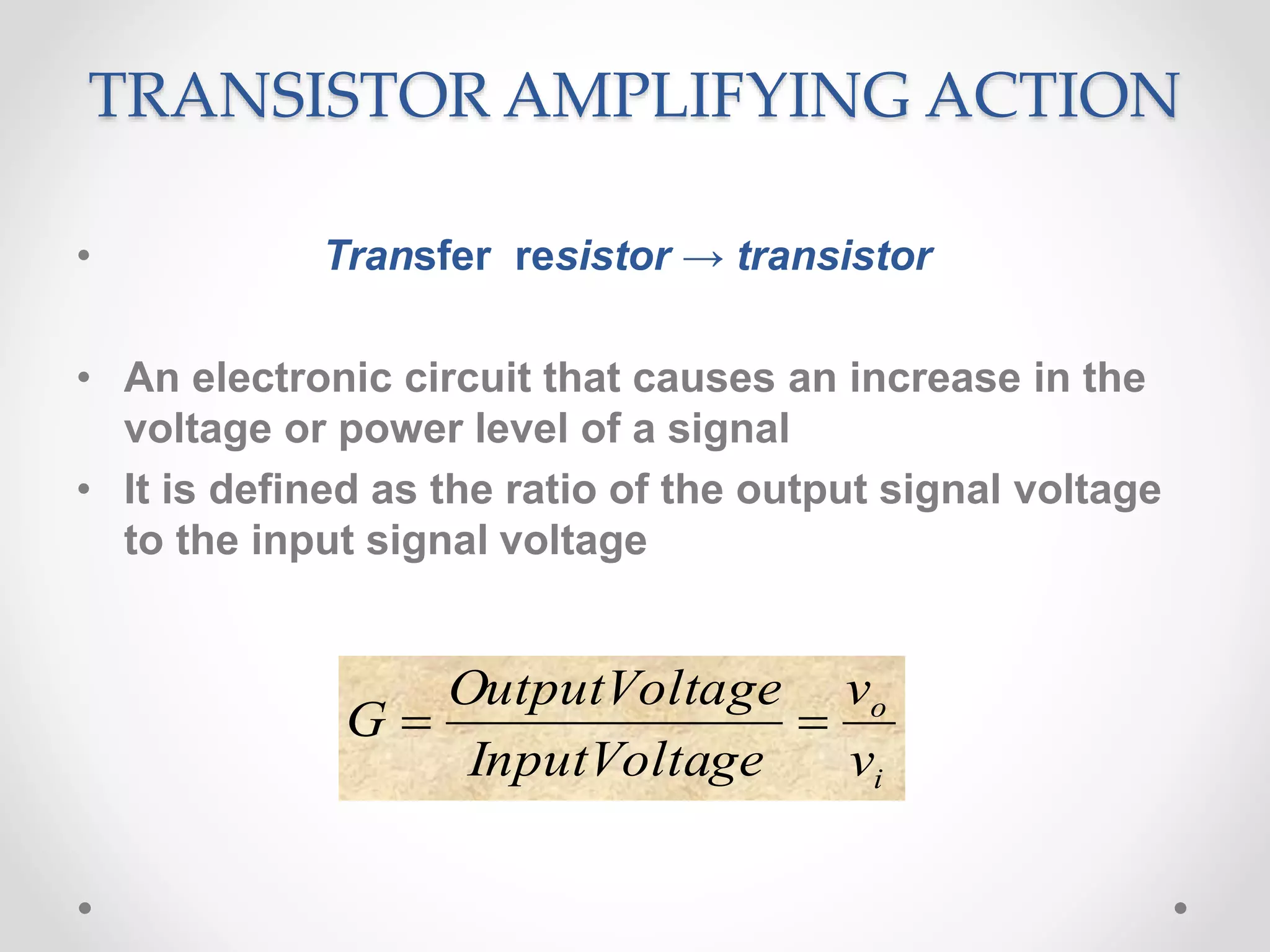 Bipolar Transistor | PPTX