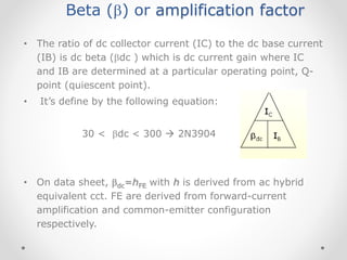 Bipolar Transistor | PPTX