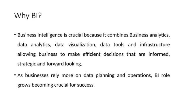 Bi Ppt Pptx Ppt Presentation On Business Intelligence Mba Pptx