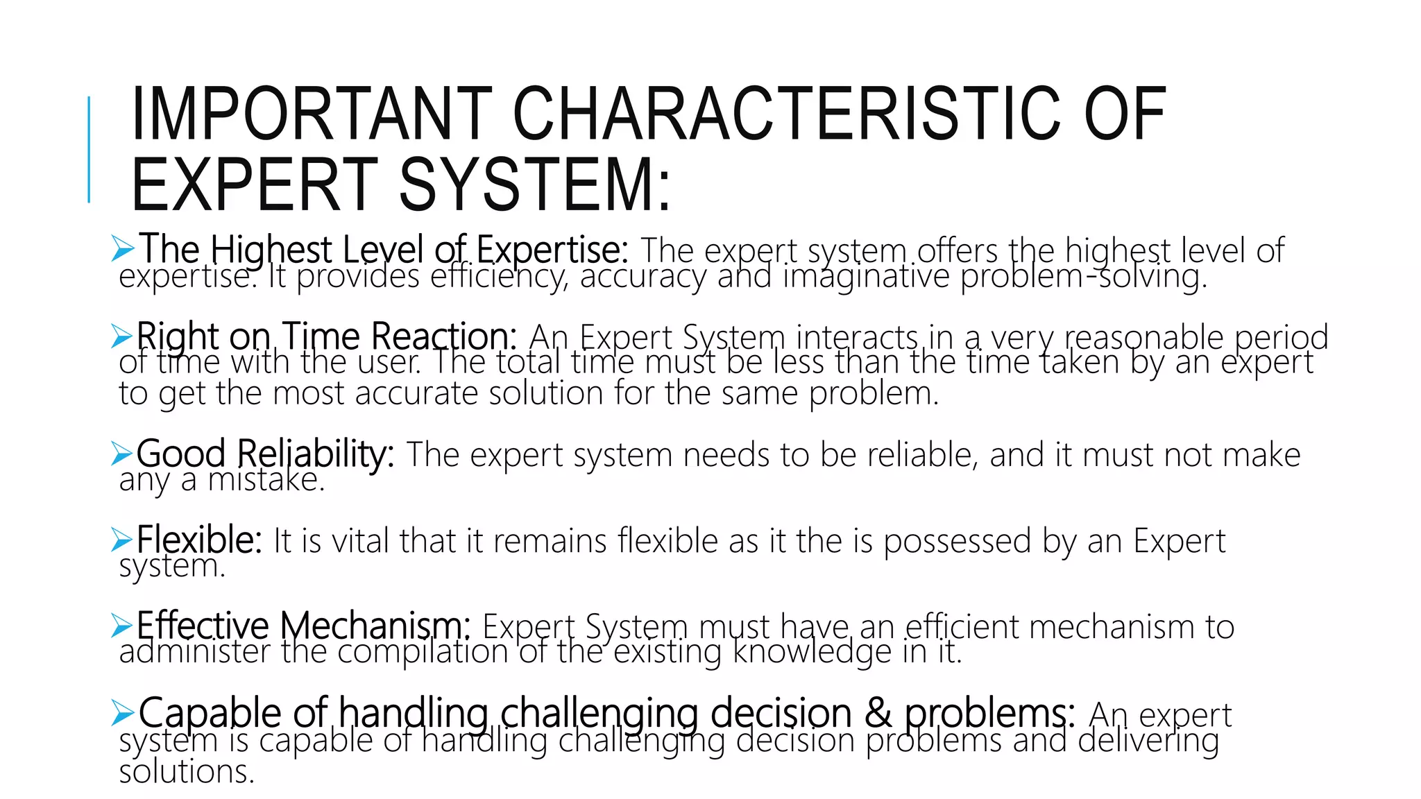 Basic Concept of Expert System | PPTX