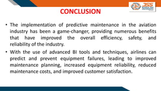 Predective maintenance in Aviation Industry using Business Intelligence ...