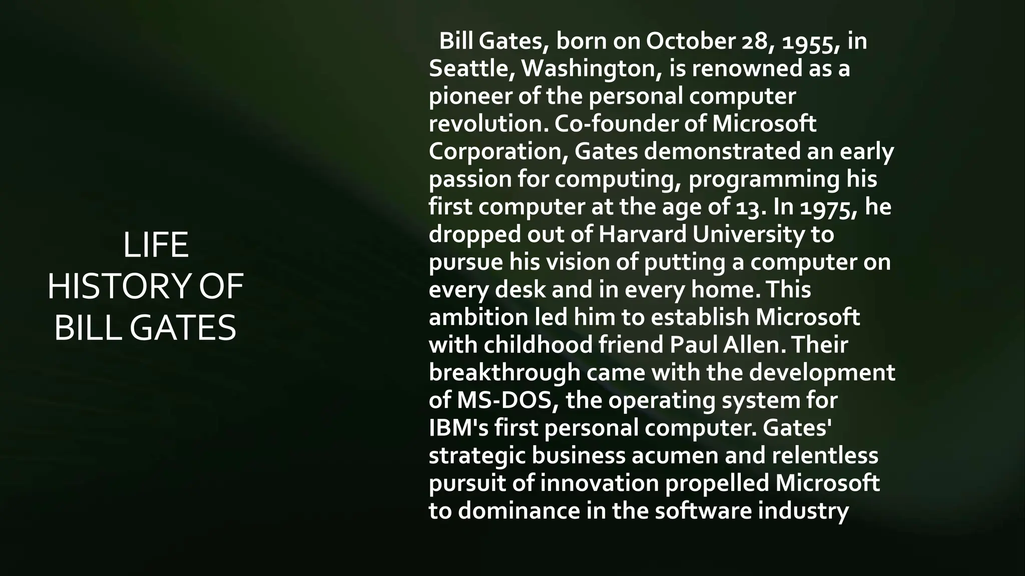 THE HISTORY OF BILL GATES PRESENTATION .pptx