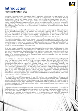 BI Case Study: Caterpillar | PDF