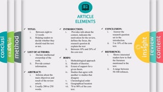 How to WRITE AN ARTICLE REVIEW. | PPTX