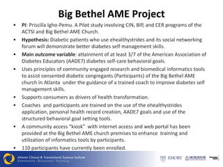 Biomedical Informatics Program -- Atlanta CTSA (ACTSI) | PPT