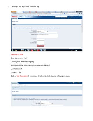 Bi publisher starter guide to develop first report | PDF | Databases ...