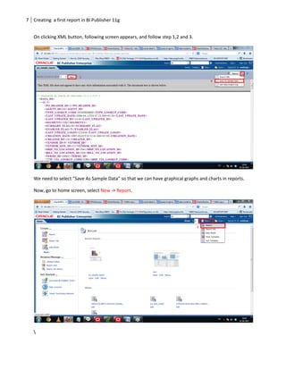 Bi publisher starter guide to develop first report | PDF | Databases ...