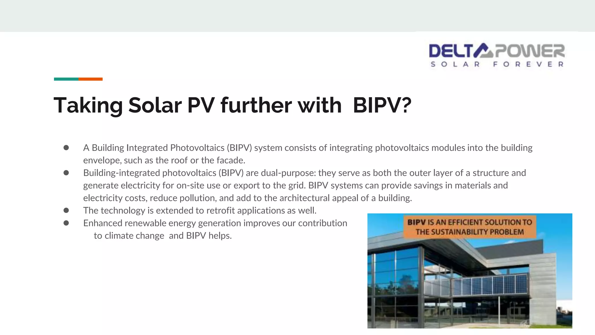Building Integrated Photovoltaics | PPTX