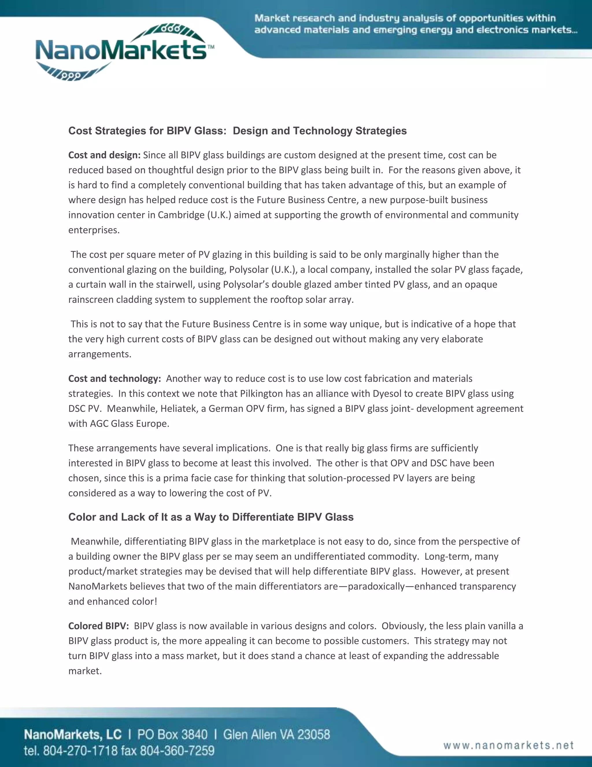 article- "Opportunities for BIPV" | PDF