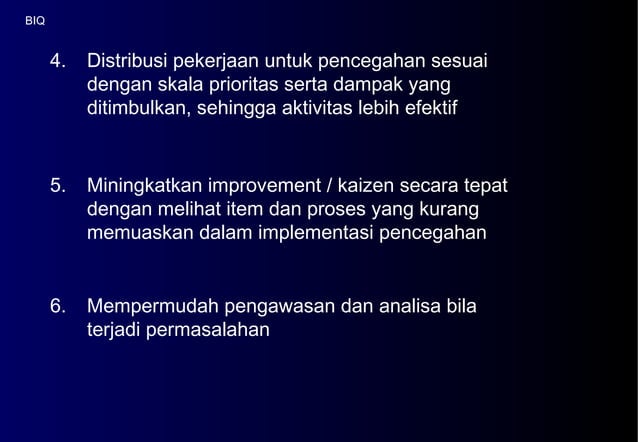 Biq built in quality | PPT