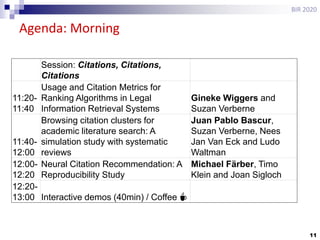 10th BIR Workshop @ECIR 2020: introduction | PPT