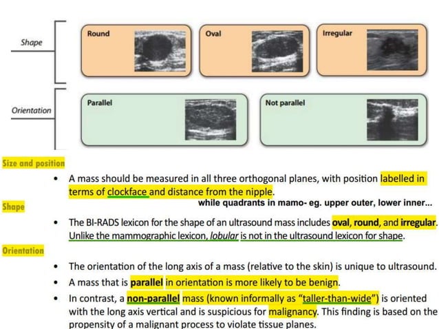 BIRADS, Breast Ultrasound, mamography | PPTX