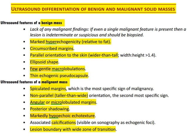 BIRADS, Breast Ultrasound, mamography | PPTX