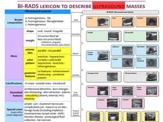 BIRADS, Breast Ultrasound, mamography | PPT