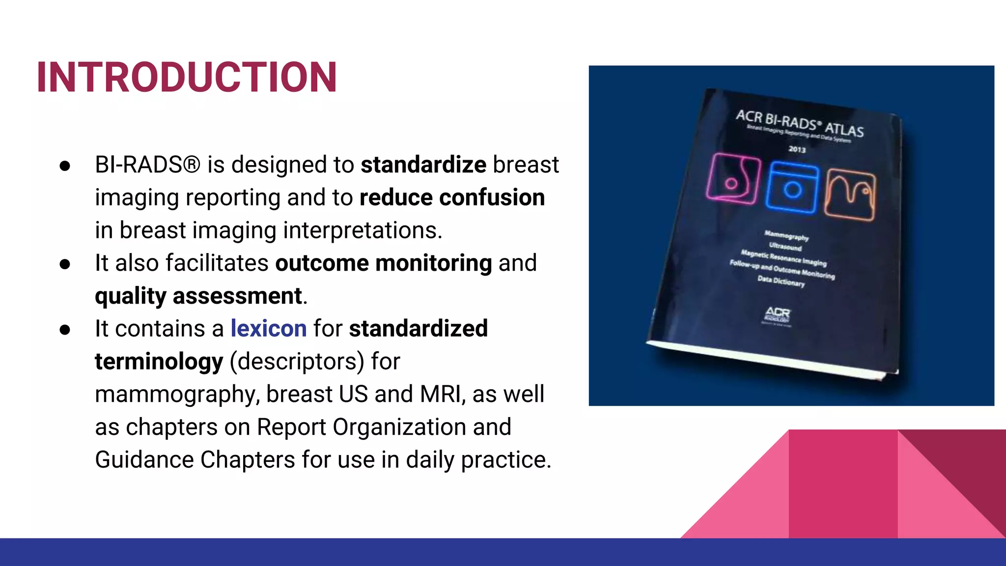 Birads sono-mammography | PPTX