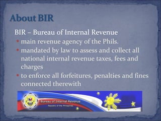 BIR and the enterprise | PPT