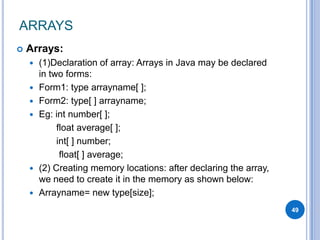 JAVA PROGRAMMINGD | PPTX