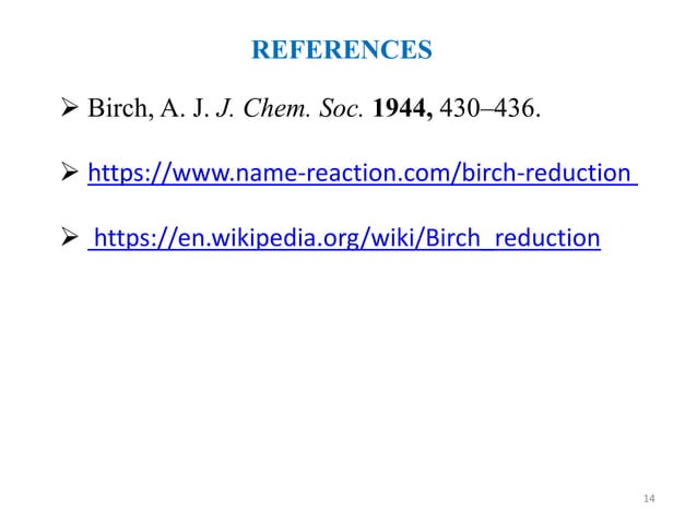 Birch reduction | PPTX