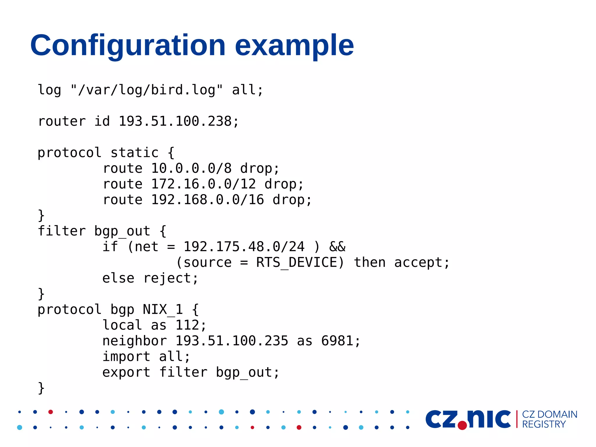 BIRD Routing Daemon | PDF