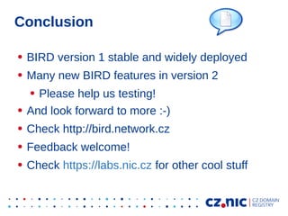 BIRD Routing Daemon | PDF