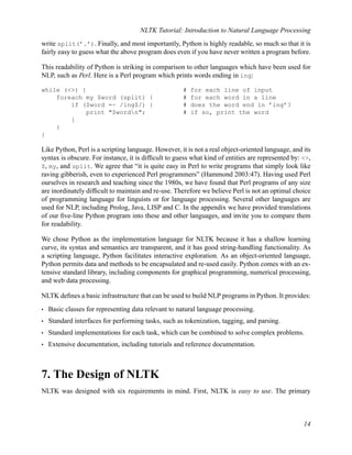 Bird05 nltk-intro | PDF | Computer Software and Applications | Computing