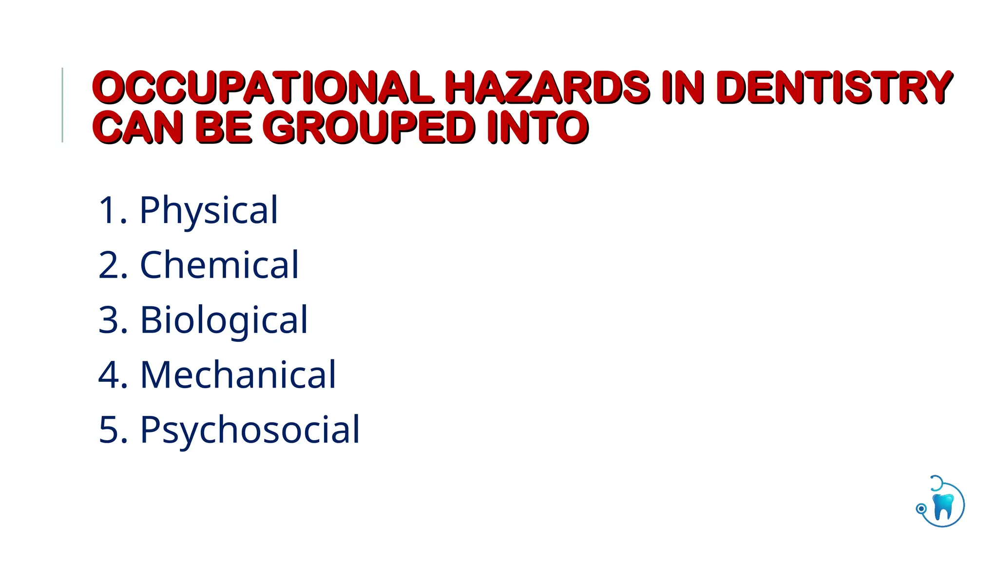 Occupational hazards in dentistry- BIRDEM | PPT