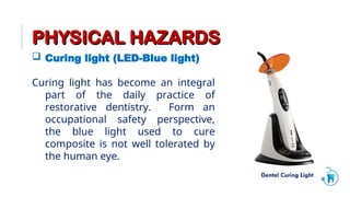 Occupational hazards in dentistry- BIRDEM | PPT