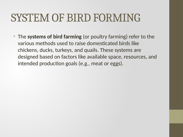 bird farms and BIRD FaRMING presentation.pptx