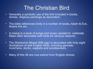 Birds in art though history | PPTX