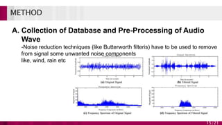 Bird species classification based on their sound | PPTX