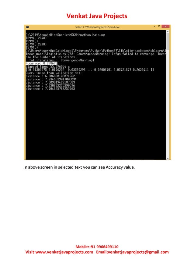 Bird species identification using deep learning | DOCX | Birdwatching ...