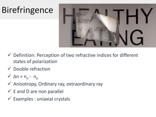 Birefringence measurements | PPT