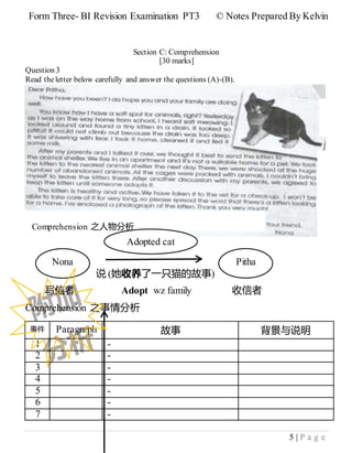 Bi revision examination PT3 By Kelvin | DOCX