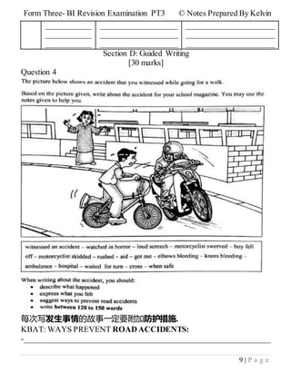 Bi revision examination PT3 By Kelvin | DOCX