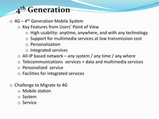 Birja seminar -Challenges in the Migration to 4G | PPTX